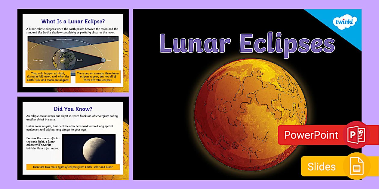 Lunar Eclipses PowerPoint & Google Slides for 3rd-5th Grade
