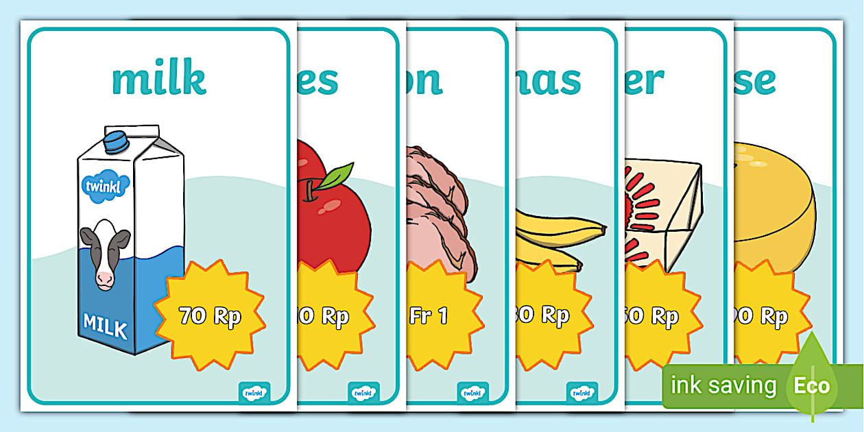 Supermarket Aisle Roleplay Signs for Switzerland