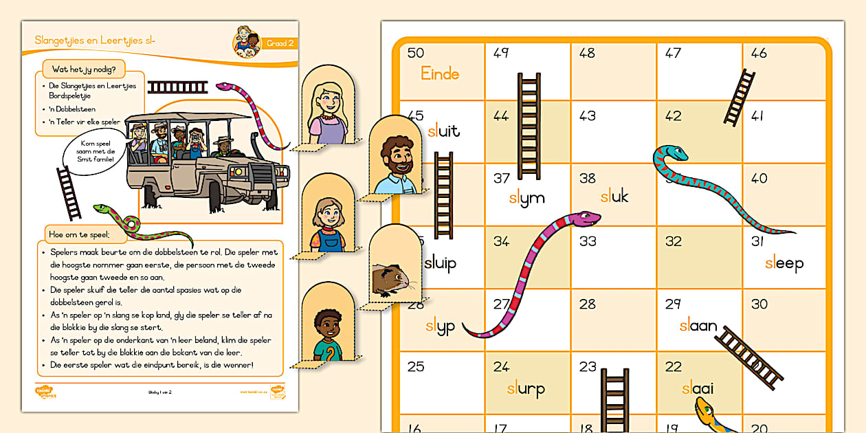 Graad 2 Klanke Drukbare Speletjie sl- (teacher made)