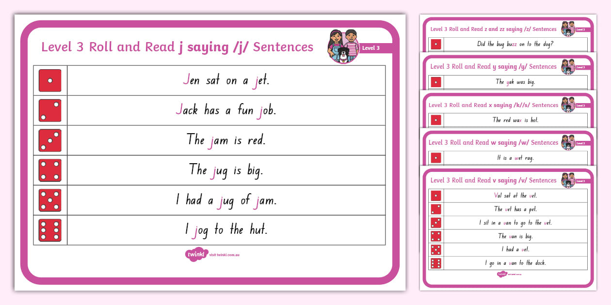 Level 3 Graphemes & Phonemes Activity Pack