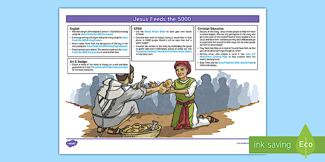 Feeding of the 5000 Lesson Plan | Christian Ed. | Twinkl USA