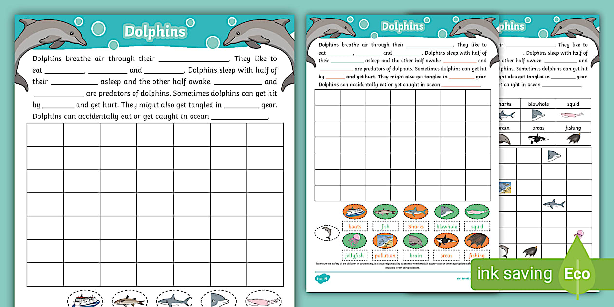 Help the Dolphin STEM Coding Algorithm Activity - Twinkl