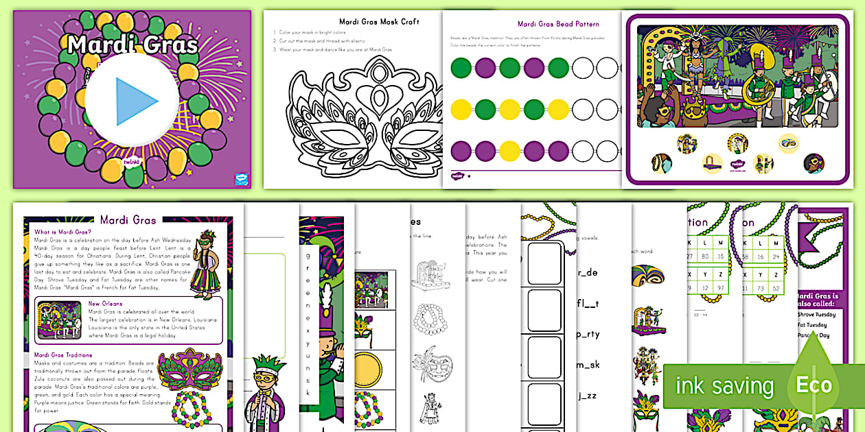 Mardi Gras Lesson Plans | Mardi Gras | Twinkl USA - Twinkl