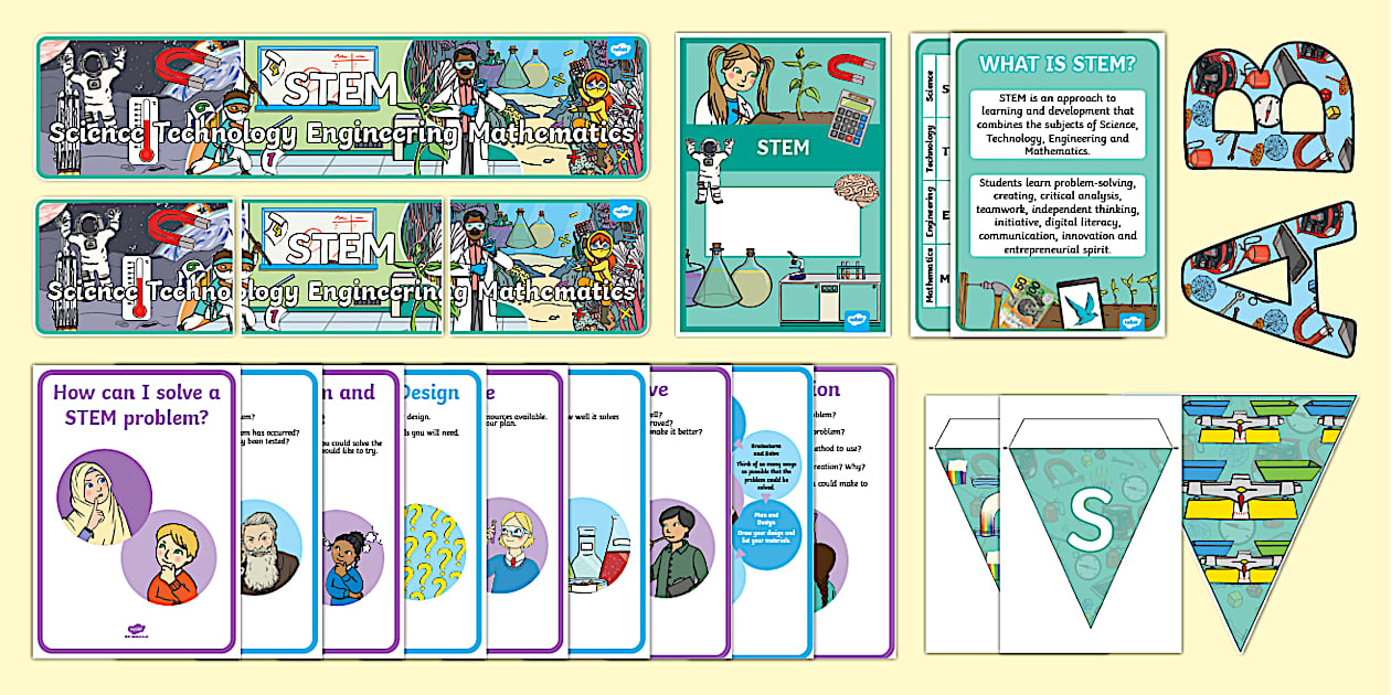 STEM Classroom Display Pack F-2 | F-2 Classroom Display