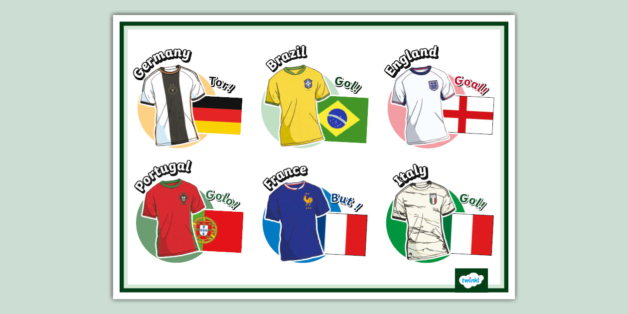 Goal! in Different Languages Poster - Twinkl - KS2