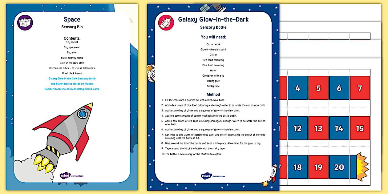 Space Sensory Bin and Resource Pack (teacher made) - Twinkl