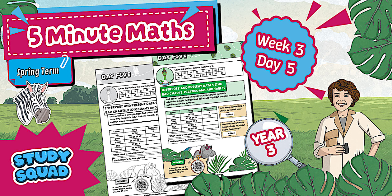 👉 Study Squad 5 Minute Maths - Year 3 Spring - Week 3 Day 5