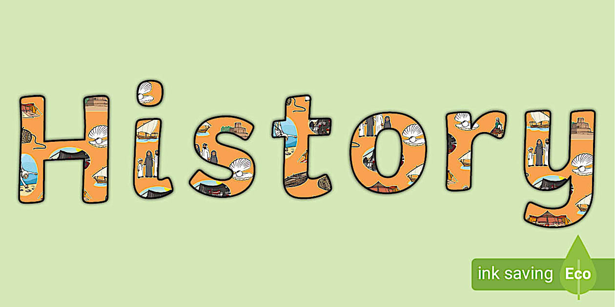 UAE History Lettering (teacher made) - Twinkl