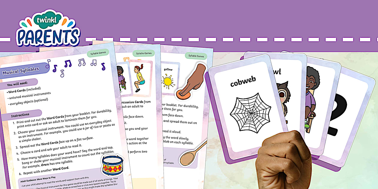 Syllable Games Activity Booklet