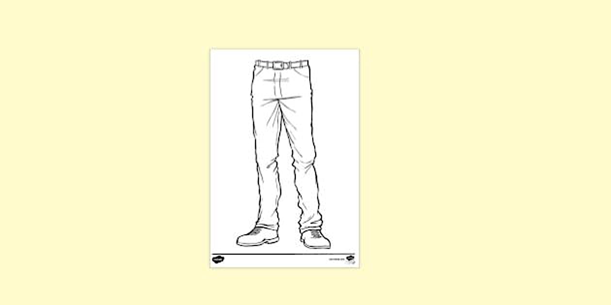 Legs Colouring Sheet | Colouring Sheets | Twinkl - Twinkl