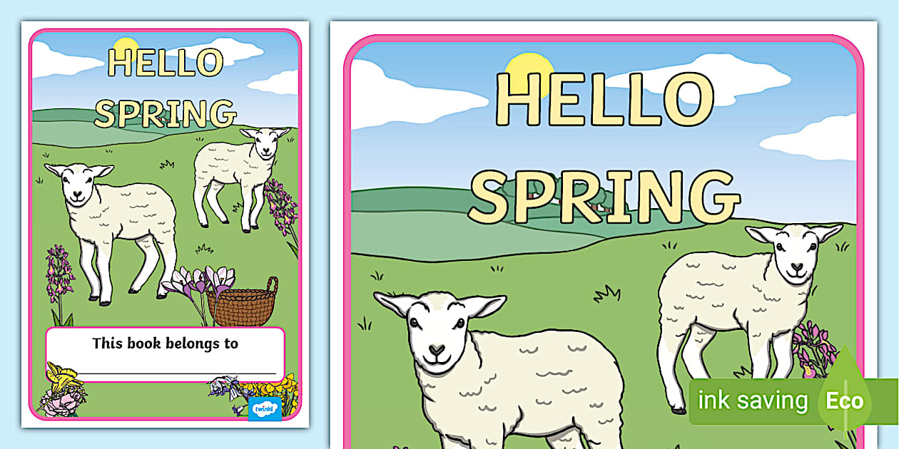 Spring-Themed Book Cover | Twinkl KS1 | Stationery | Spring