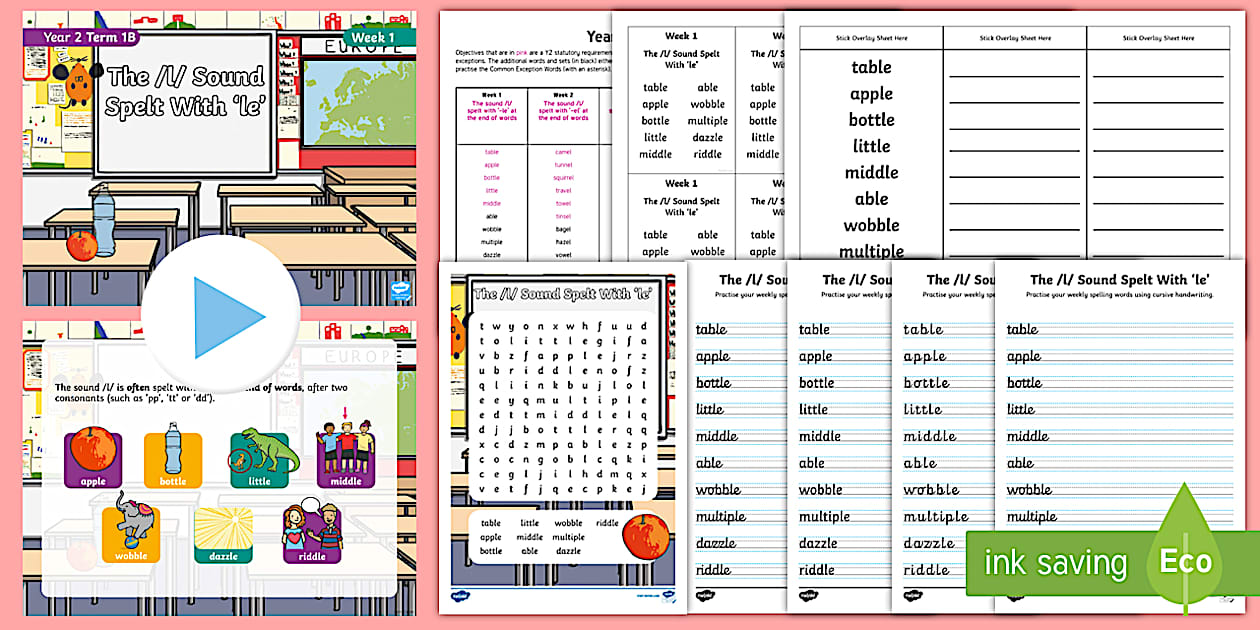 Year 2 Term 1B Week 1 Spelling Pack (teacher made) - Twinkl
