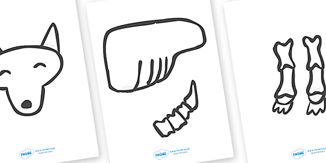 Make a Moving Dog Skeleton Cutting Activity (Large) to Support Teaching on