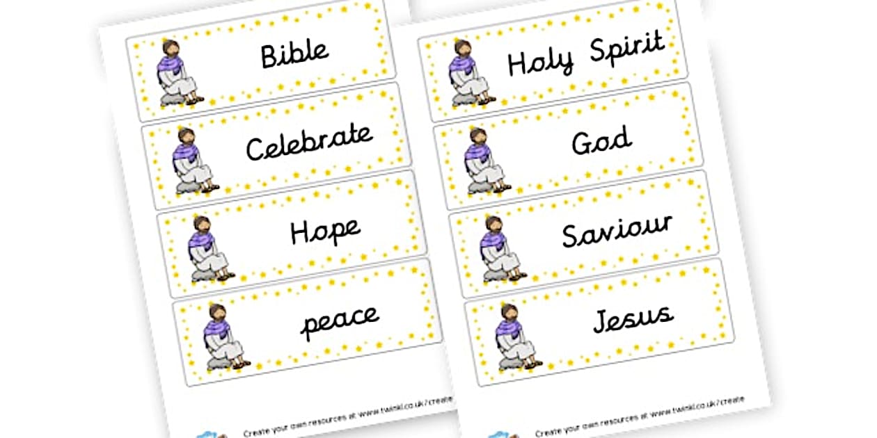 Jesus Cards (teacher made) - Twinkl