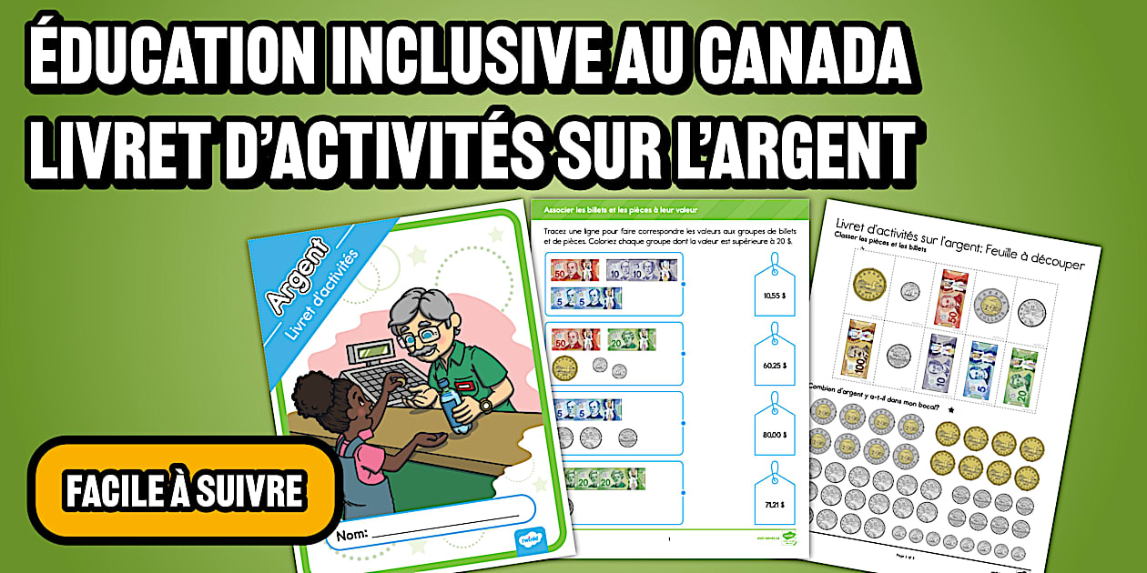 Canadian Education Money Activity Booklet