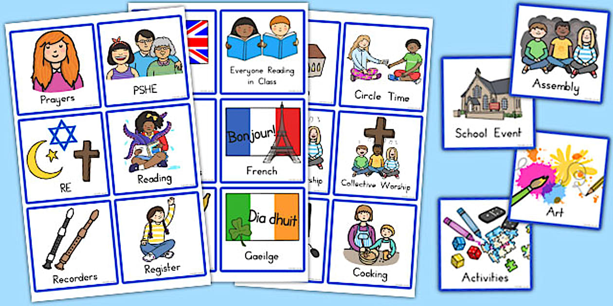 Visual Timetable for School Individual (teacher made)