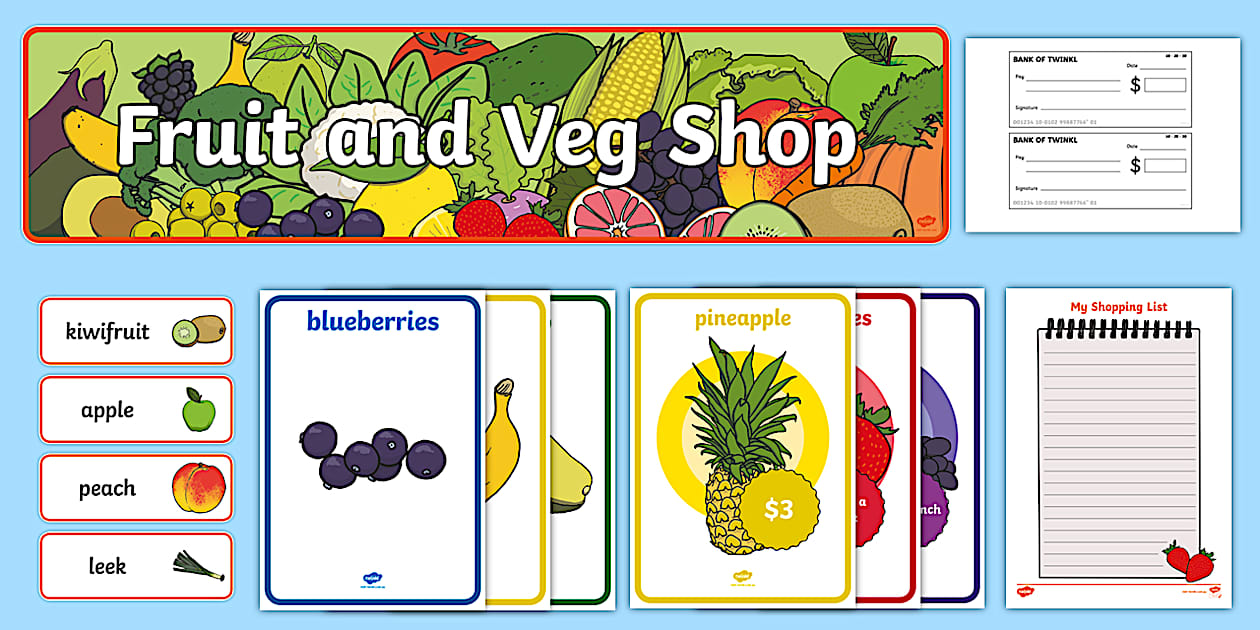 Fruit and Veg Shop Role-Play Pack (teacher made) - Twinkl