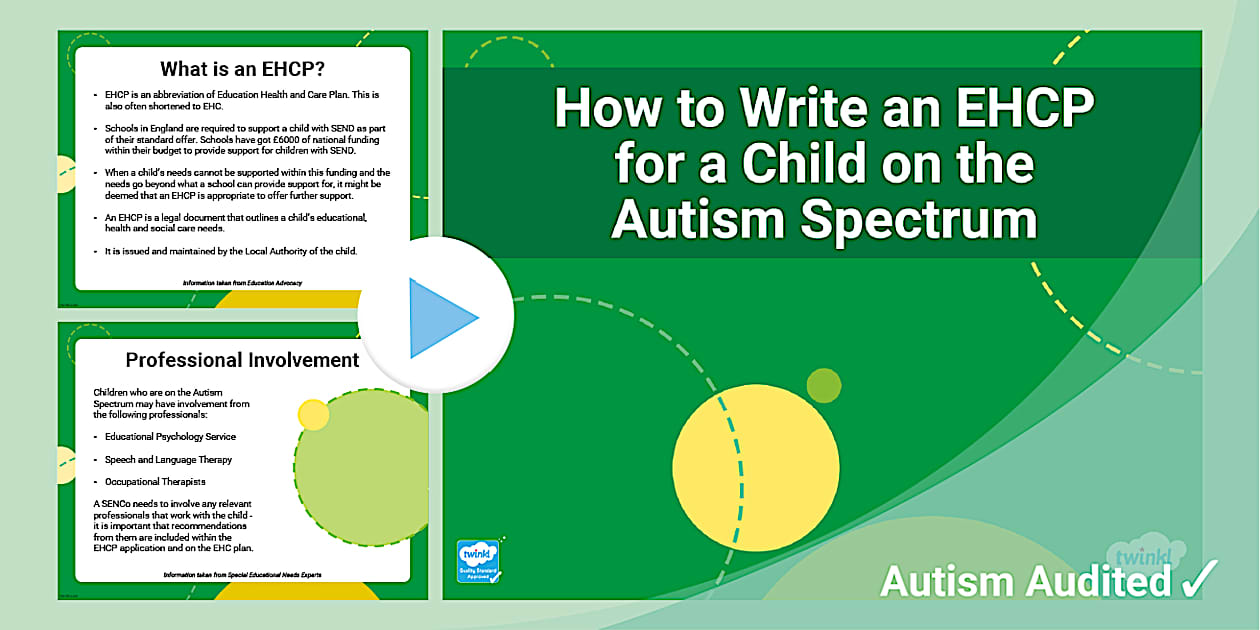 ECHP Plan for Autism PowerPoint | SEND Resources | Twinkl