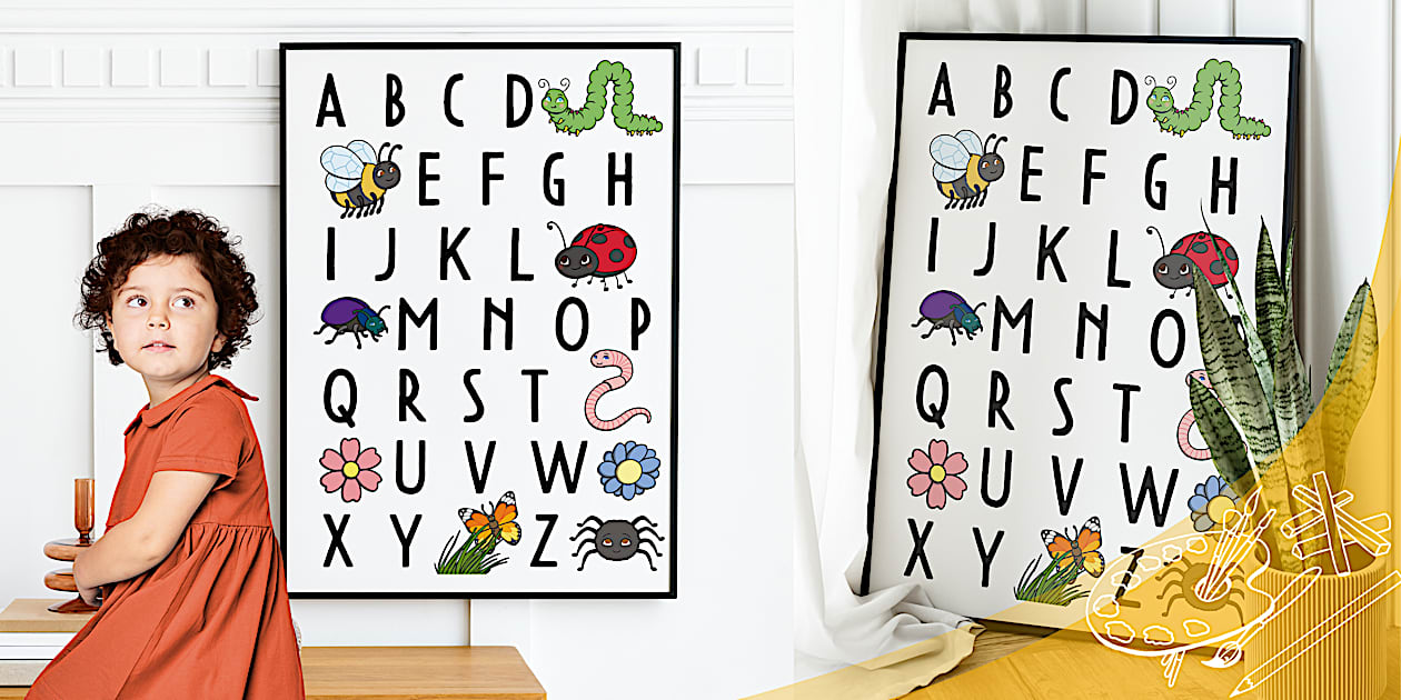 Alphabet Minibeasts Poster | Twinkl Art Gallery
