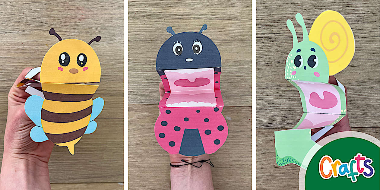 Bug Hand Puppets (teacher made) - Twinkl