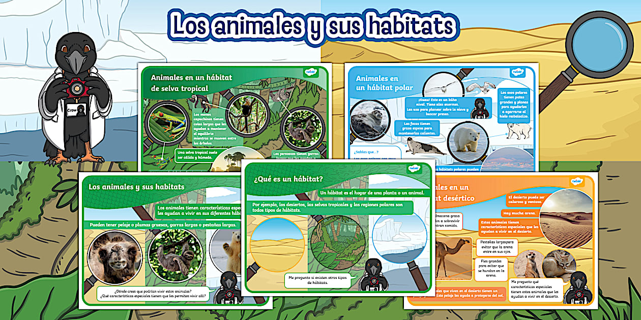 Hoja informativa: Todo sobre los animales y sus hábitats