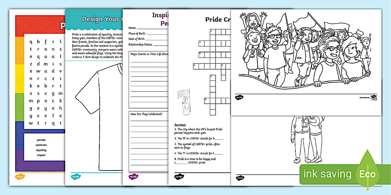 LGBT+ History Month KS2 Activity Pack (teacher made)