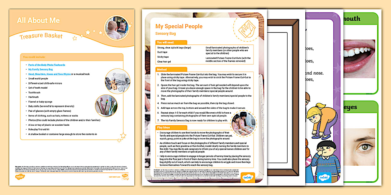 All About Me Treasure Basket Ideas | Twinkl (teacher made)