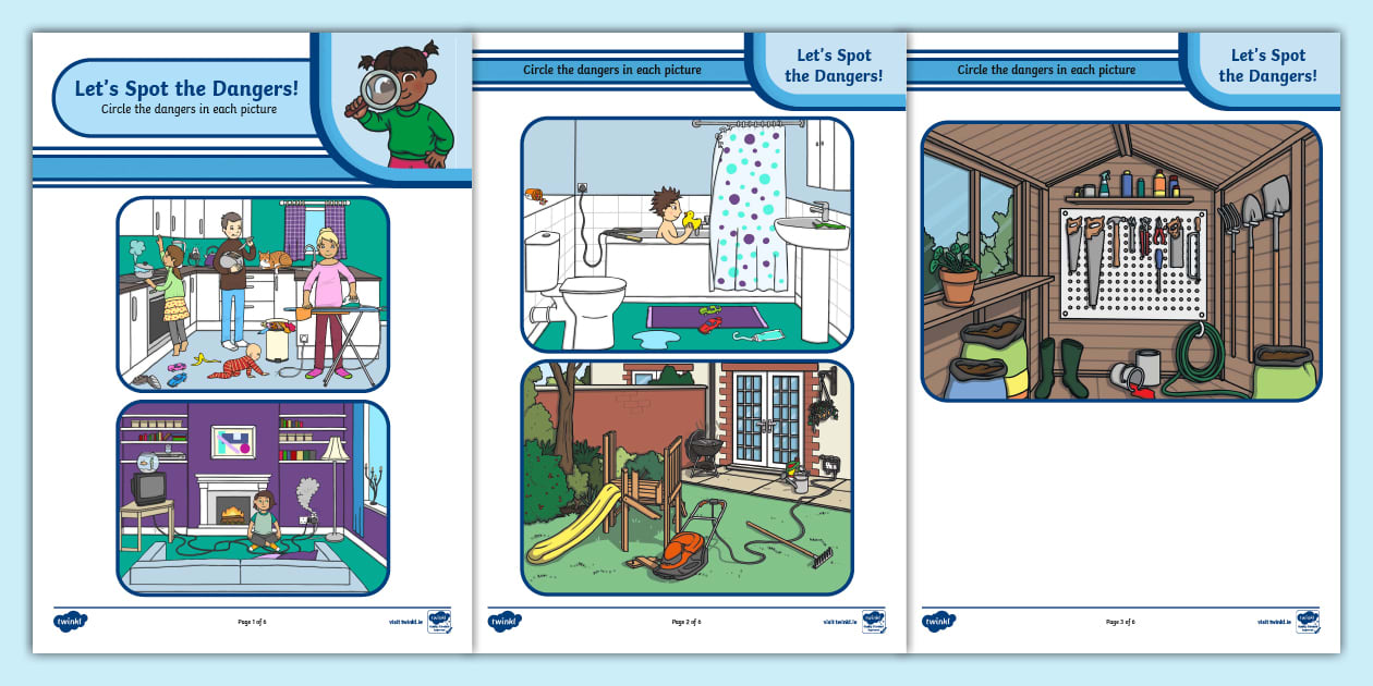 Safety in the Home Activity Sheets Junior/ Senior Infants