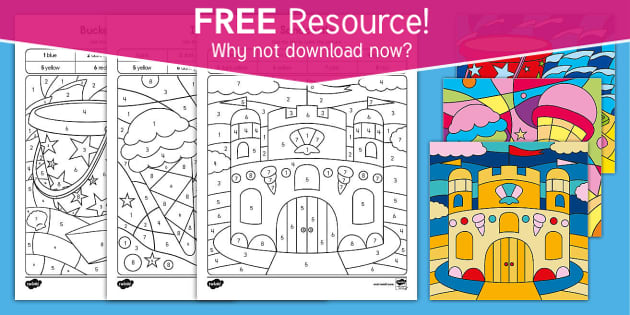 FREE! - Summer Color by Number | Fun Activities for Kids