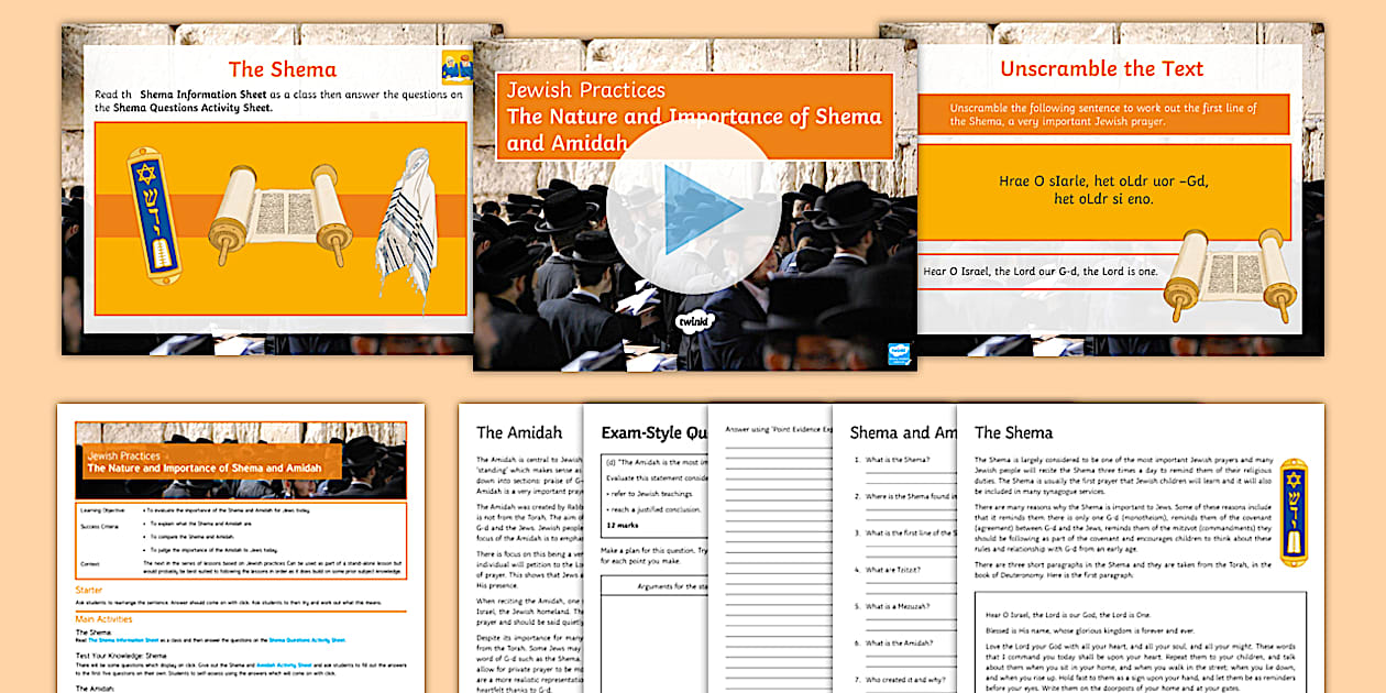 Jewish Practices: The Nature and Importance of Shema and Amidah