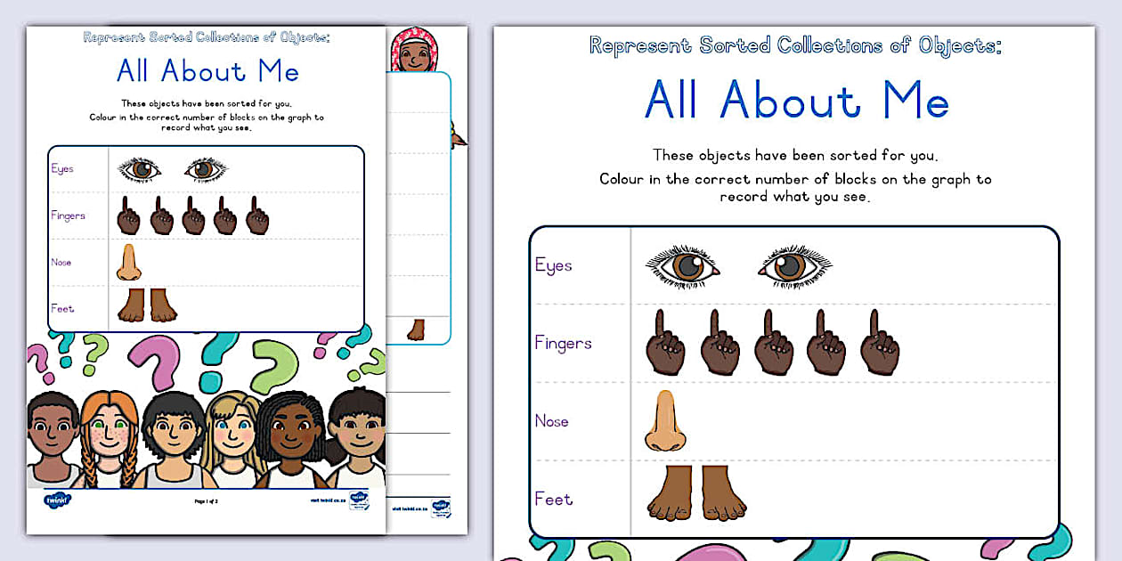 Grade R Data Handling - Represent Collections - All About Me