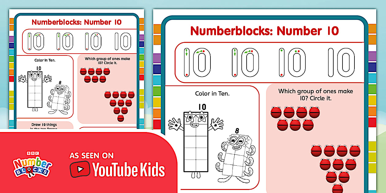 FREE! - Numberblocks: Number 10 Activity (teacher made)