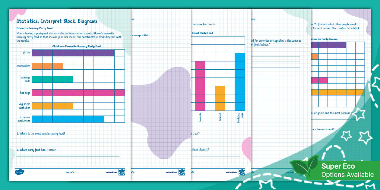 Statistics: Interpret Block Diagrams (Ages 6 - 7) - Twinkl