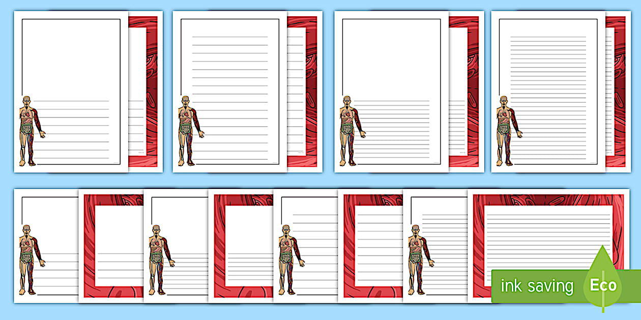 Editable How Humans Work Page Border Pack (teacher made)