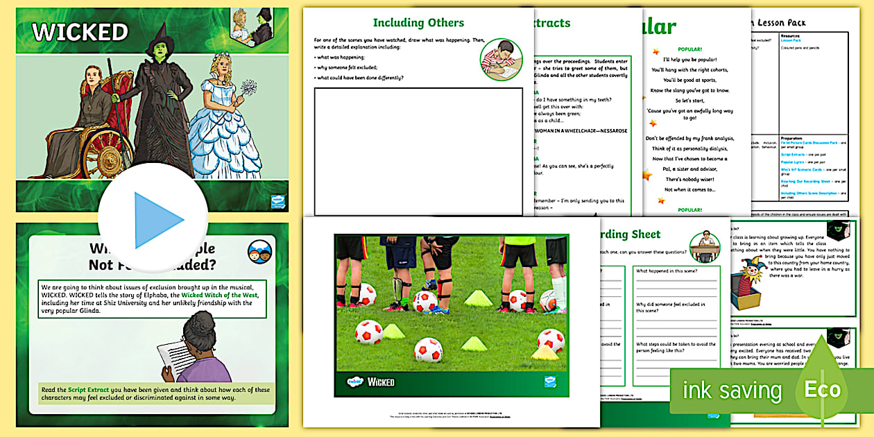 WICKED UKS2 Diversity and Inclusion Lesson Plans Pack