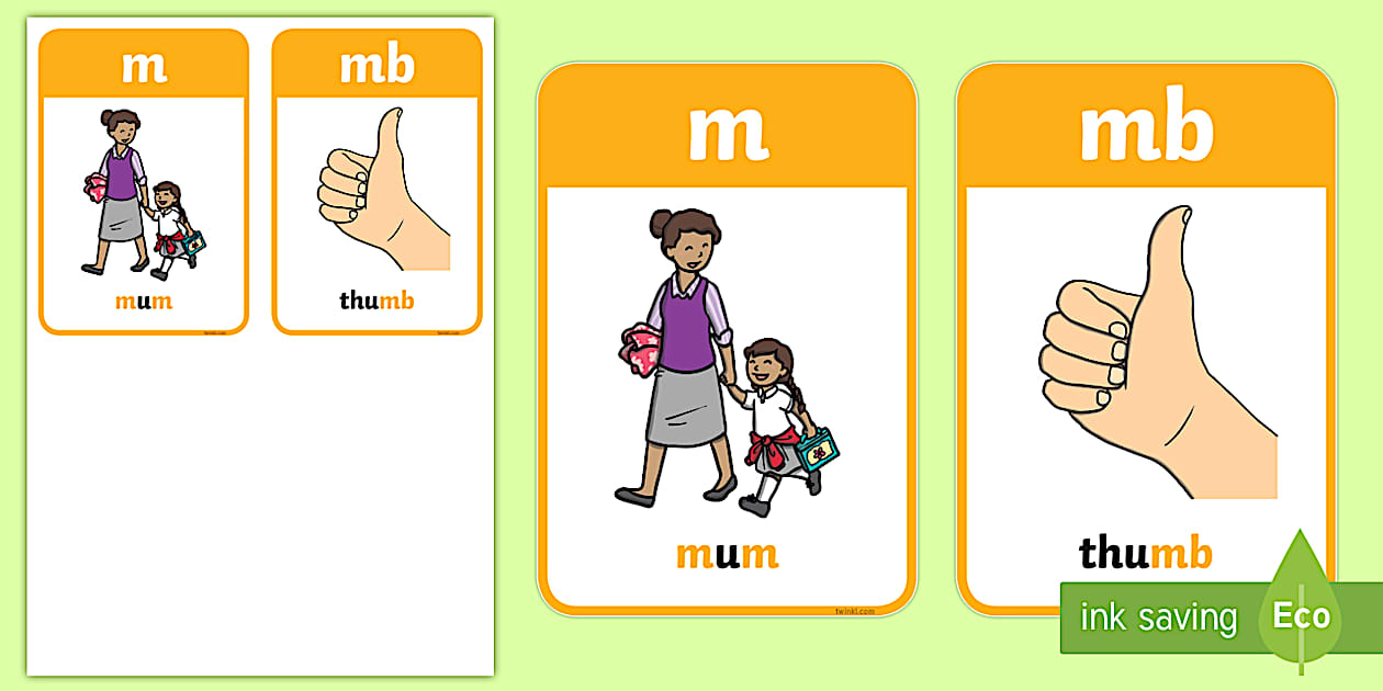 Cursive My 'M' Sound Family Flashcards - Twinkl