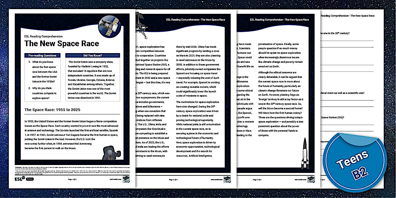 The New Space Race (Teacher-Made) - Twinkl