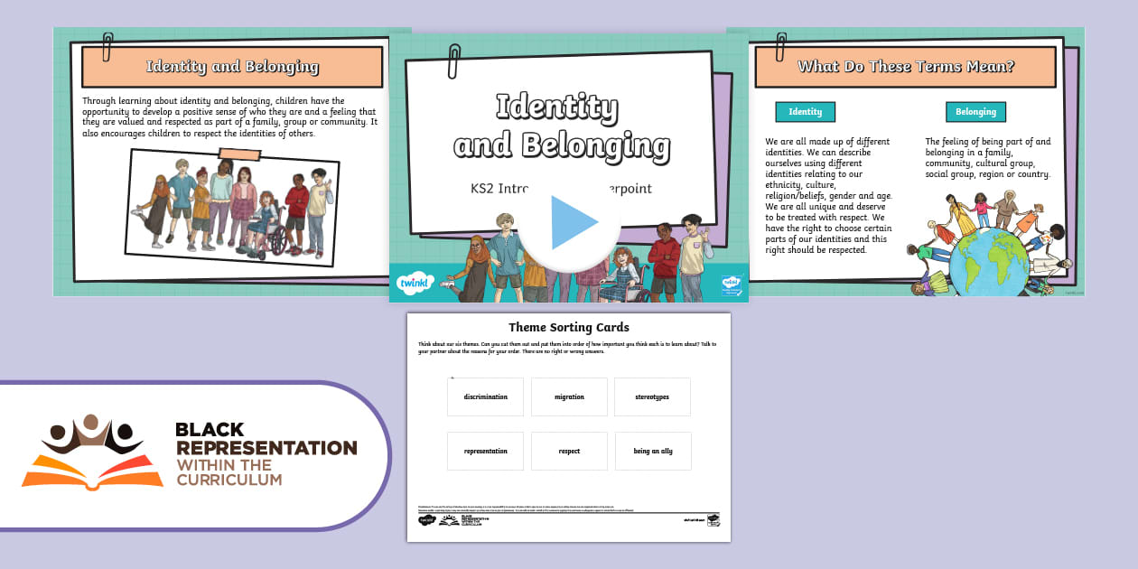 KS2 Identity and Belonging Introduction Lesson Presentation