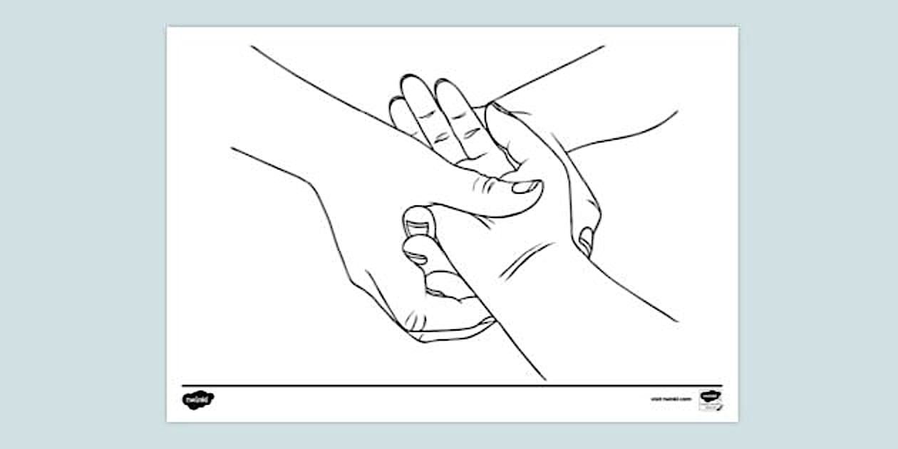 Hand Massage Colouring | Colouring Sheets (teacher made)