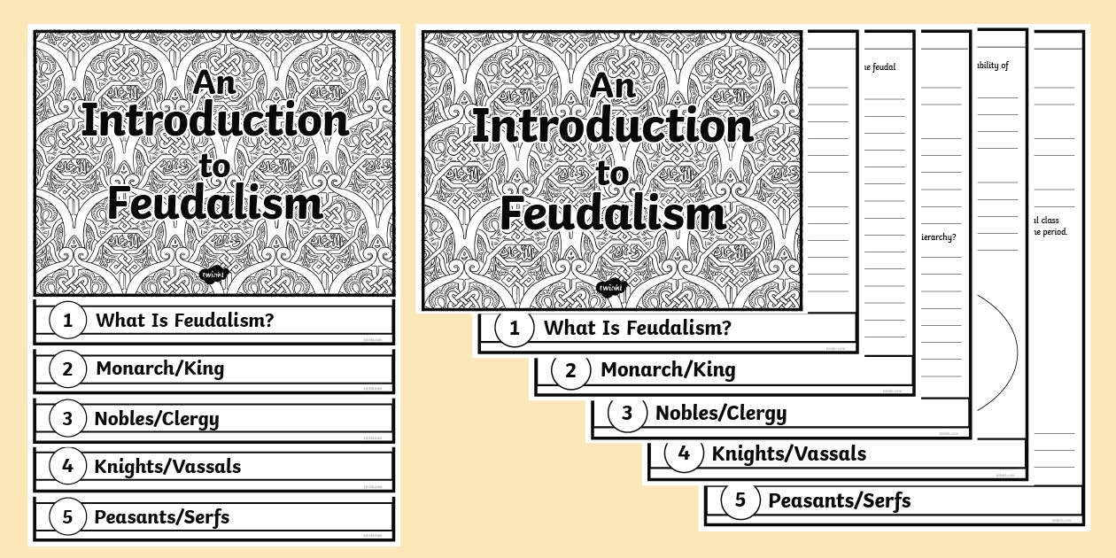 An Introduction to Feudalism Flipbook for 6th-8th Grade