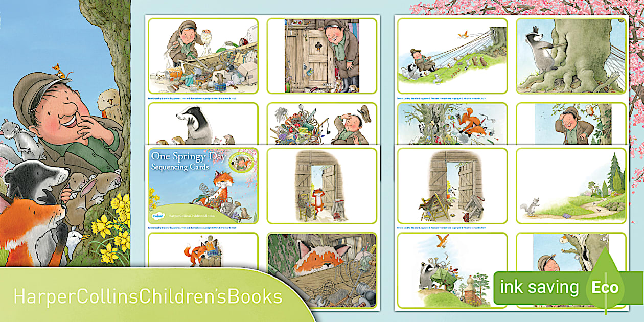 Percy the Park Keeper: One Springy Day Sequencing Cards