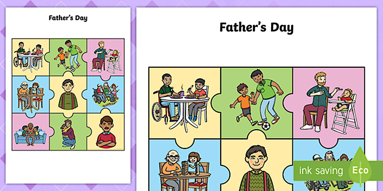 NSW Father's Day Jigsaw Puzzle (teacher made) - Twinkl