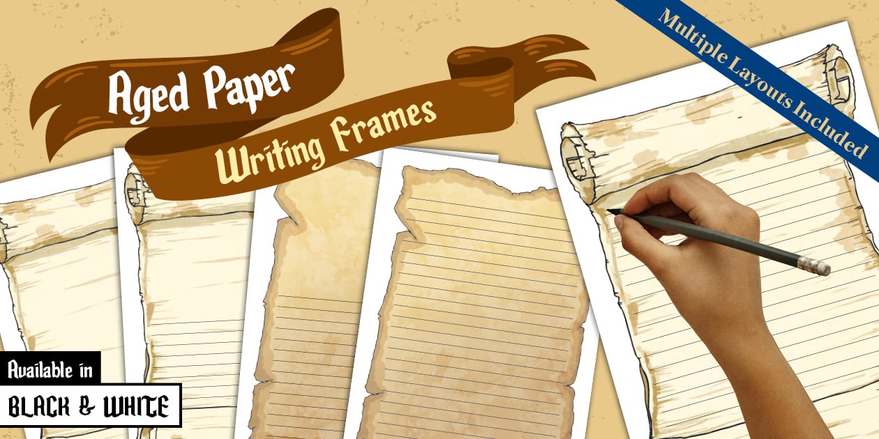 Aged Paper Writing Frames