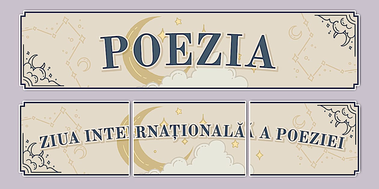 Poezia – Banner