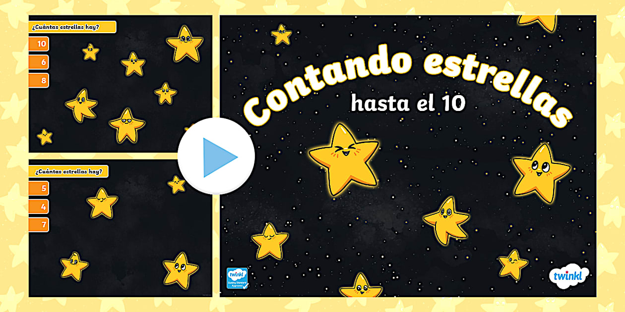 Contando estrellas hasta el 10 (Hecho por educadores)
