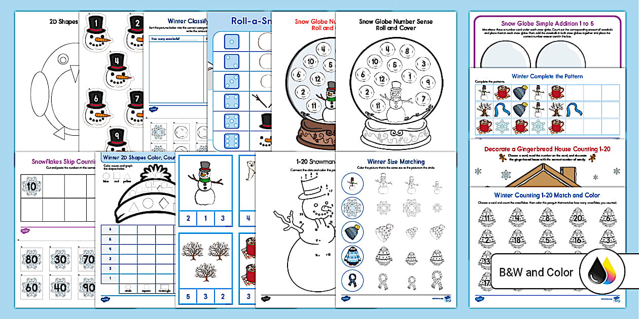 15 Winter Math Activities for Preschoolers | Twinkl USA