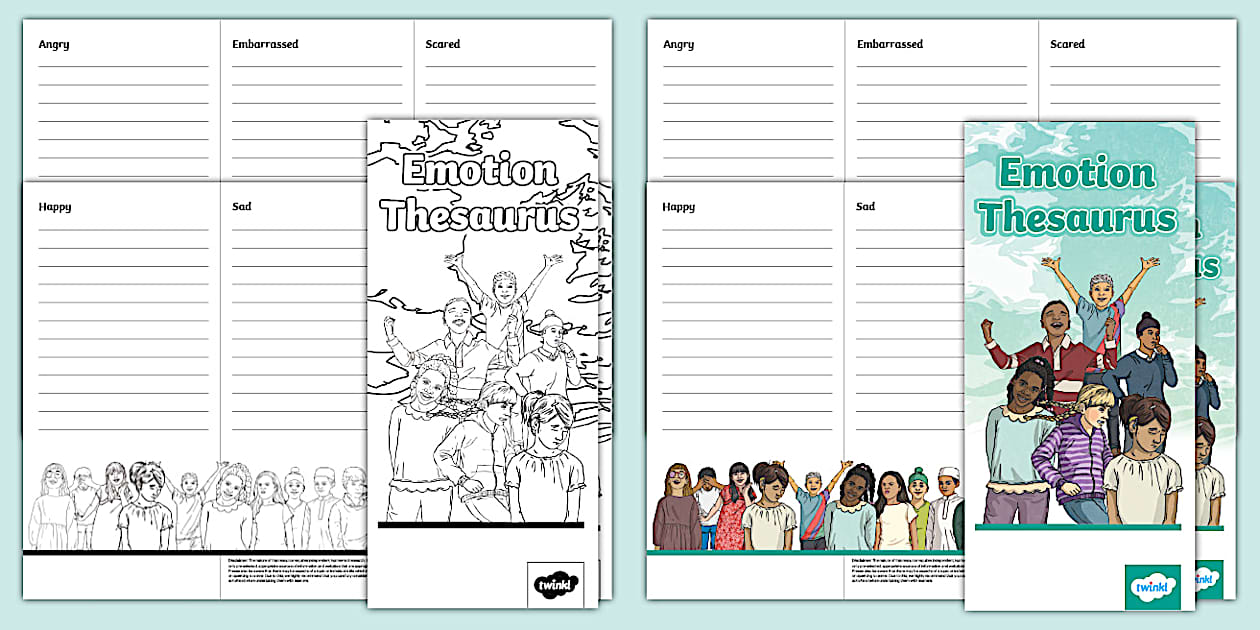 Emotions Thesaurus Leaflet Template (professor feito)