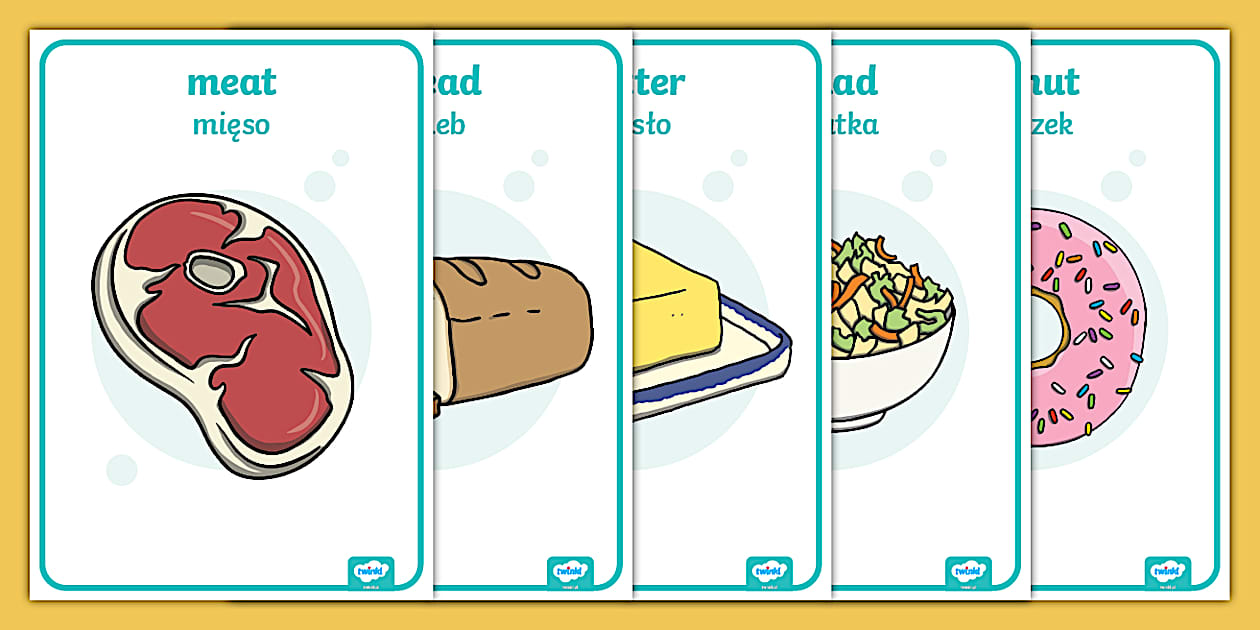 Jedzenie | Nauka angielskiego | Plakaty - Twinkl