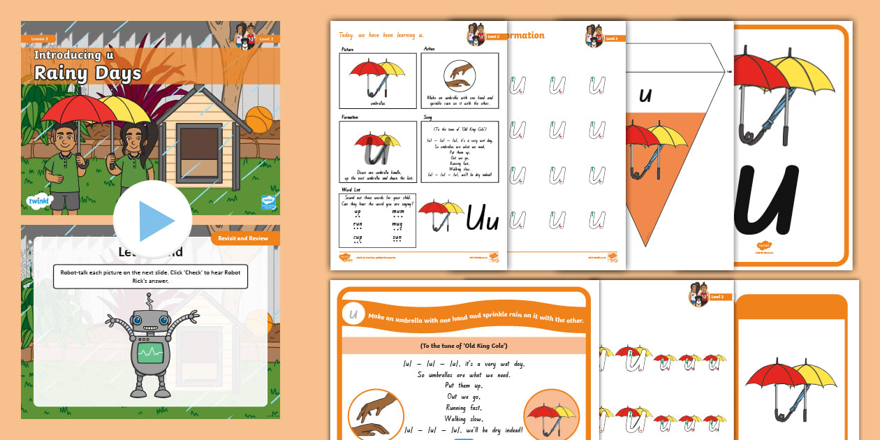 NZ Phonics: Level 2: Week 4: Lesson 3: 'u' Phonics Sound