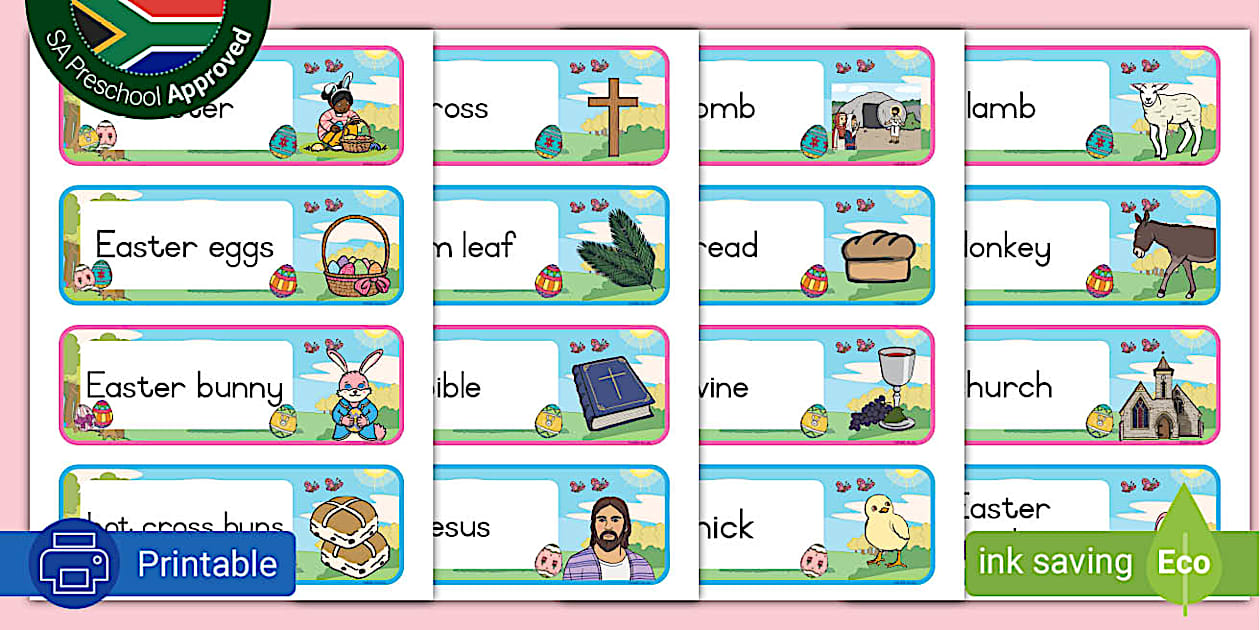 Easter: Word Cards (teacher made) - Twinkl